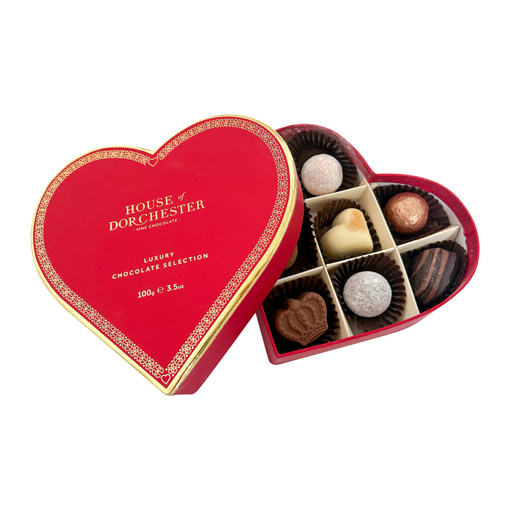 Luxury Chocolate Selection Heart Box | House of Dorchester